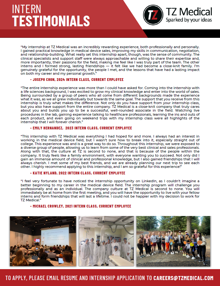 TZ Medical - Internship Program